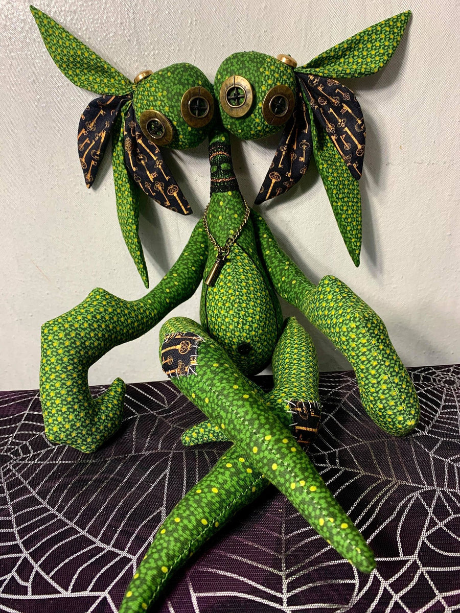 Two-headed Key Keeper Stitchpunk – Floppy Cat Creations